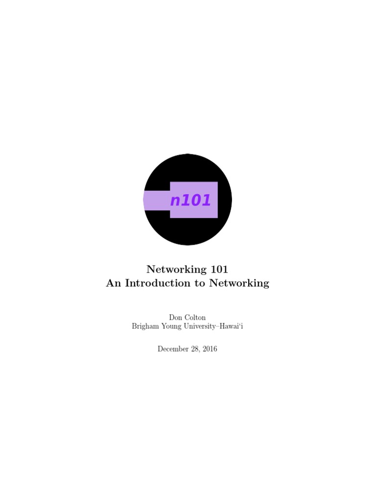 Networking 101 | PDF | Local Area Network | Ip Address