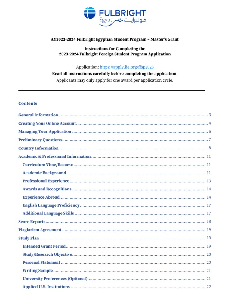 2023 2024 Masters Grant Application Instructions | PDF | Academic ...