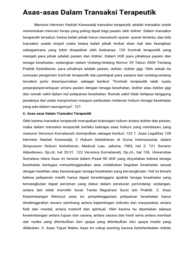 Asas Asas Terapeutik | PDF