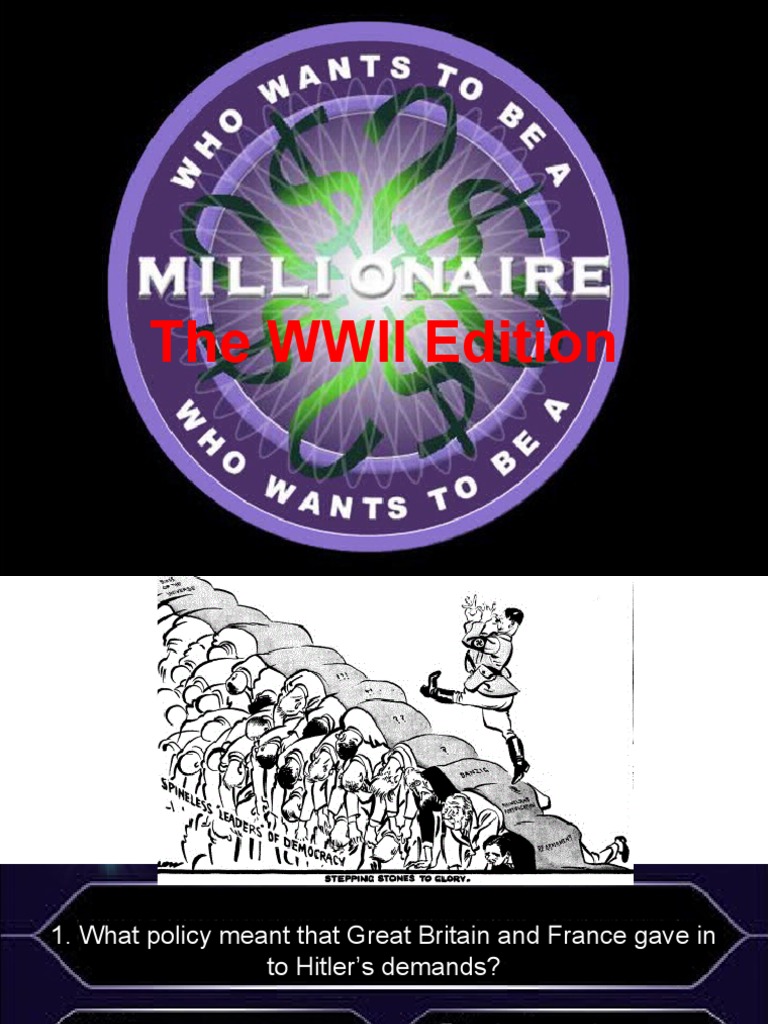 World War II Unit Review Who Wants To Be A Million Games - 29759 | PDF ...