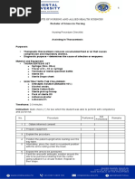 Suctioning Checklist | PDF | Breathing | Clinical Medicine
