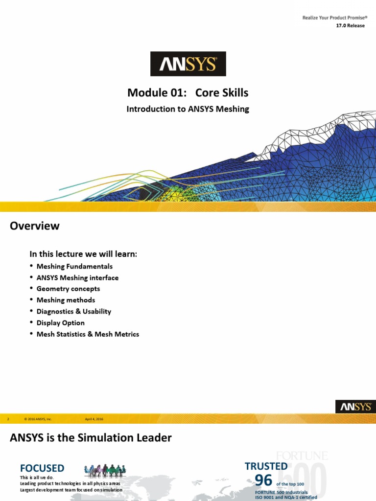 Module 01: Core Skills: Introduction To ANSYS Meshing | PDF | Window (Computing)
