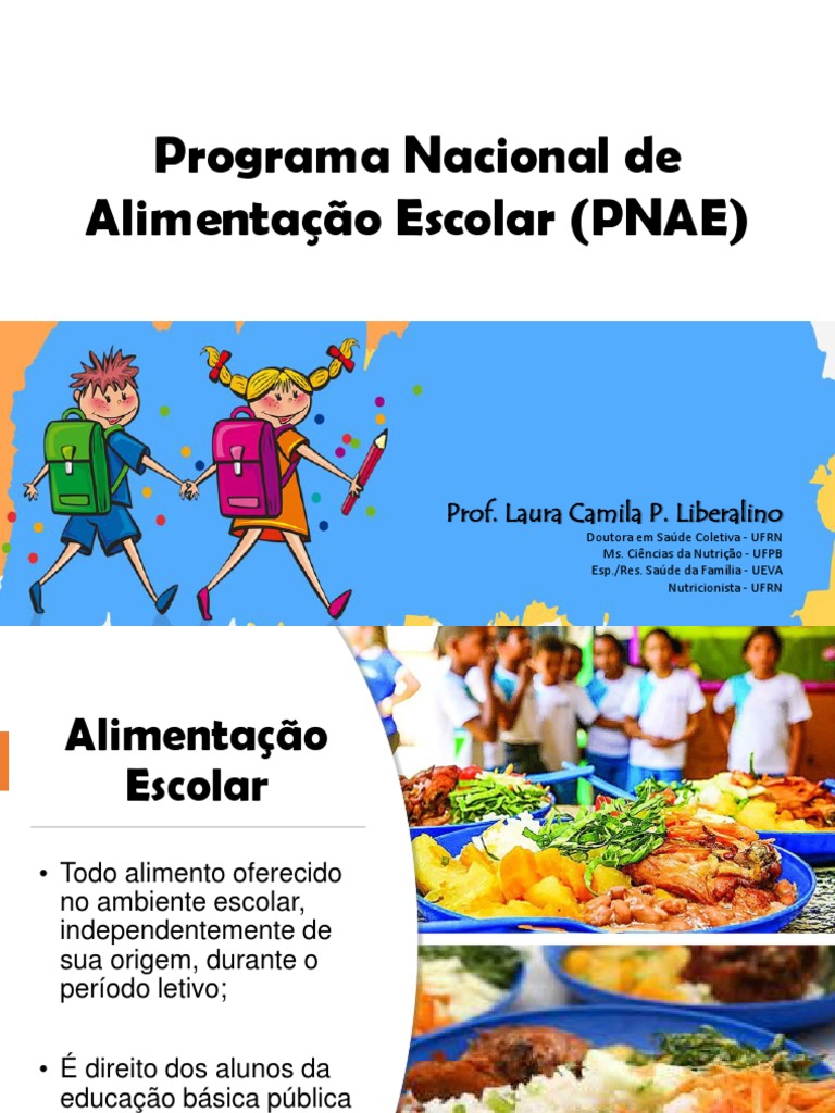 Aula 6 - PNAE 2021 | PDF | Alimentos | Brasil
