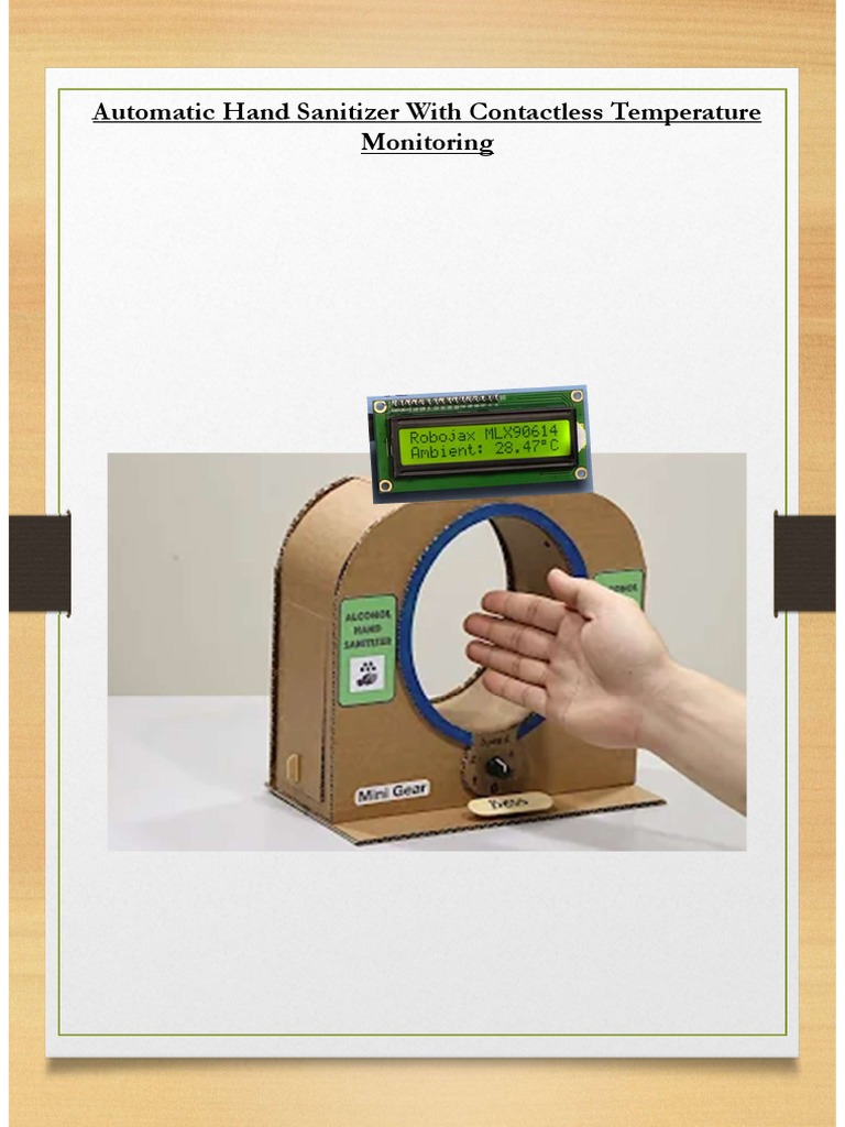 Automatic Hand Sanitizer With Temprature Sensor | PDF