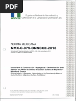 NMX C 077 1997 ONNCCE Agregados Granulom PDF | PDF