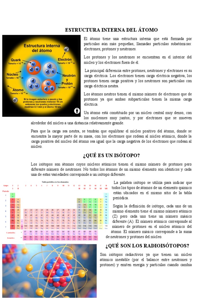 Isotopos Radioactivos | PDF | Átomos | Núcleo atómico