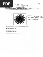 ACT Biology Practice Test DR Mai Abd El Salam 1 10 | PDF | Synapse ...