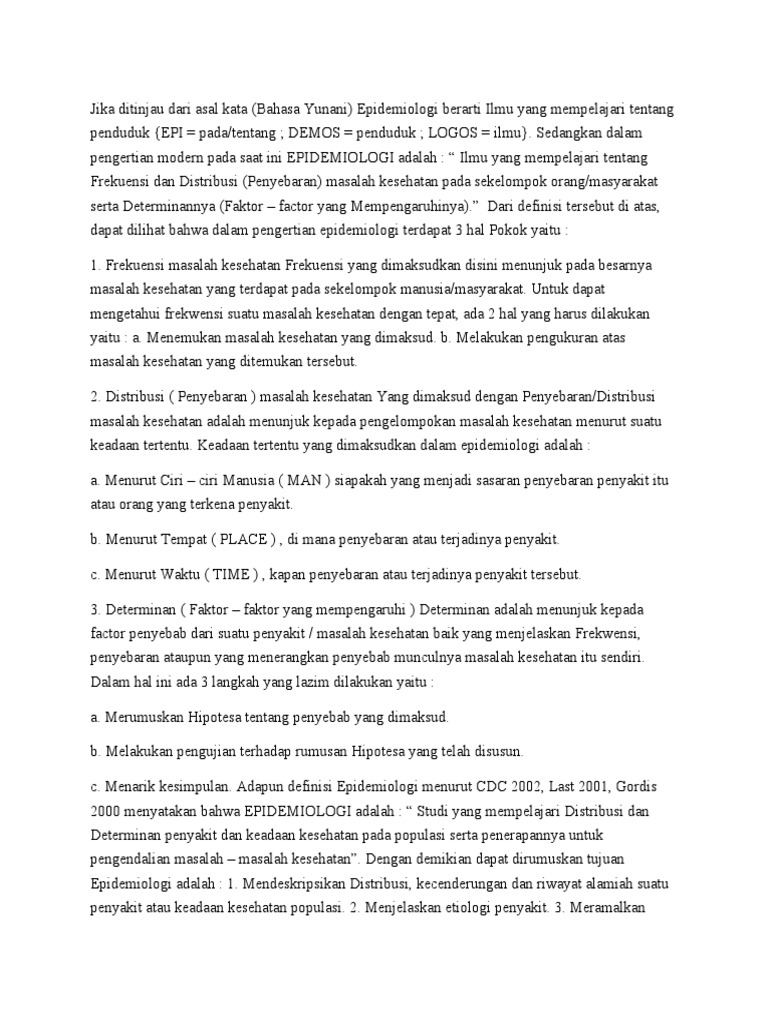 Definisi Epid | PDF