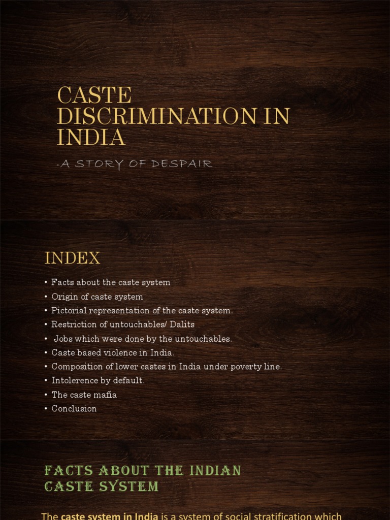 Caste Discrimination in India | PDF | Dalit | Caste