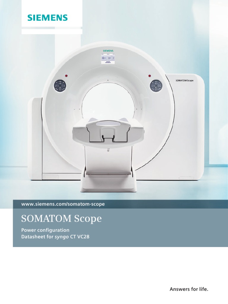 Siemens Somatom Scope Especificaciones | PDF | Ct Scan | Image Scanner