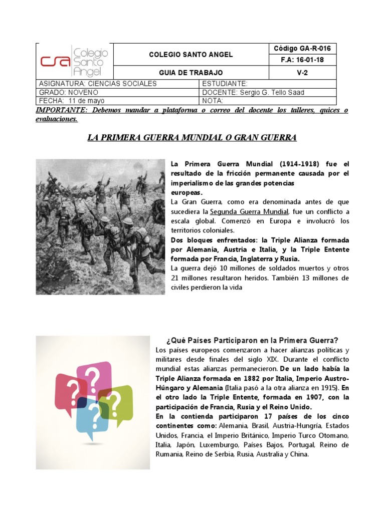 Primera Guerra Mundial | PDF | Primera Guerra Mundial | Austria Hungría