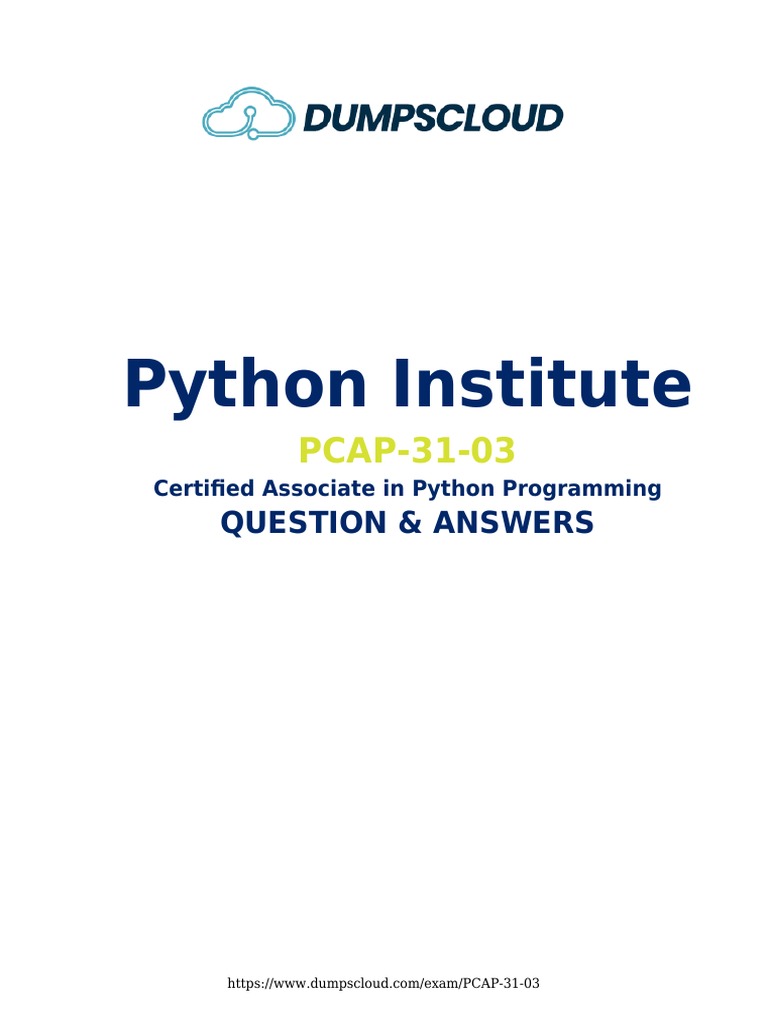 Certified Associate In Python Programming Practice Questions And 4247