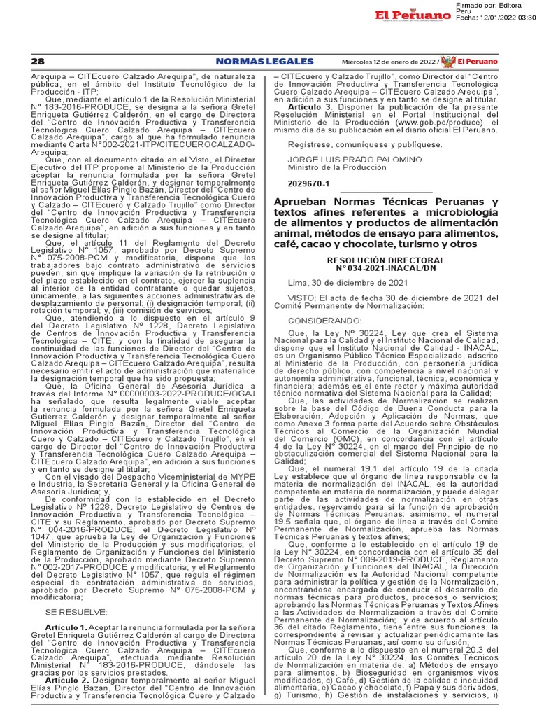 2021 RD34 | PDF | Perú | Chocolate