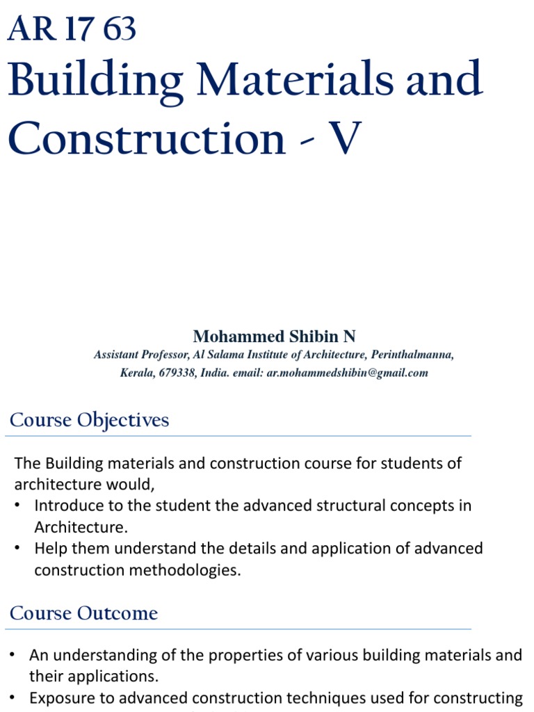 Advanced Structural Concepts and Construction Techniques in ...