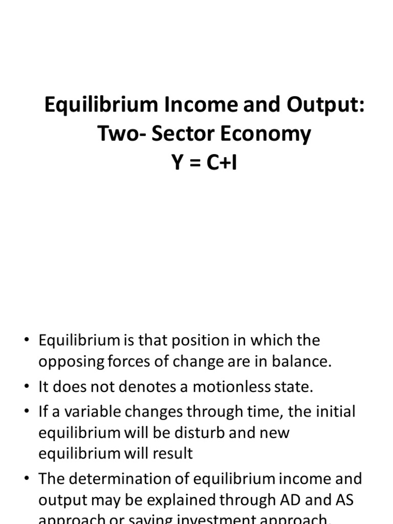 Equilibrium Income and Output | PDF | Fiscal Multiplier | Taxes