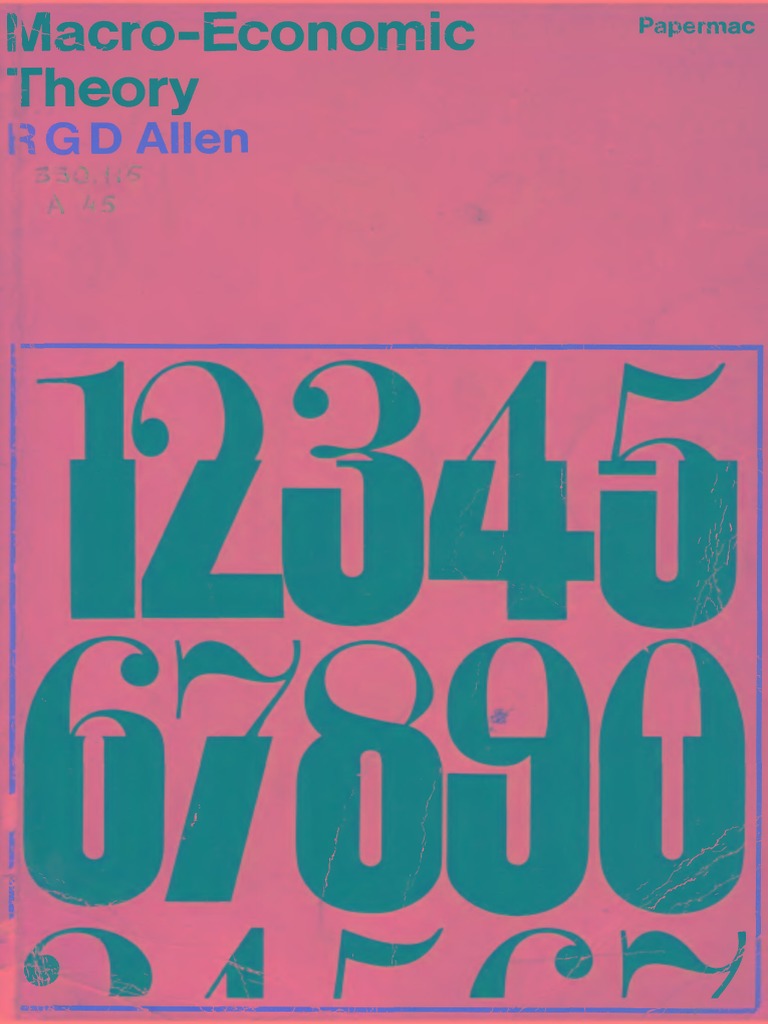 Allen R.G.D. - Macro-Economic Theory-Macmillan (1968) | PDF