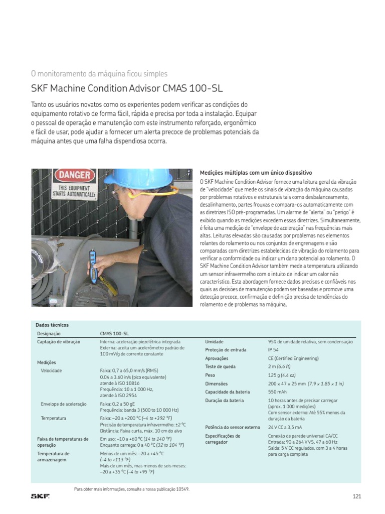 Machine Condition Advisor CMAS 100-SL | PDF | Oscilação | Acelerômetro
