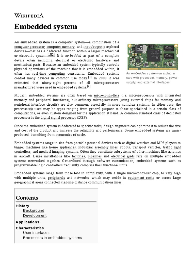 Embedded System | PDF | Embedded System | Integrated Circuit