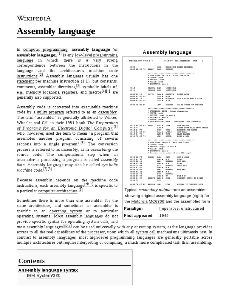 Assembly_language | PDF | Assembly Language | Macro (Computer Science)