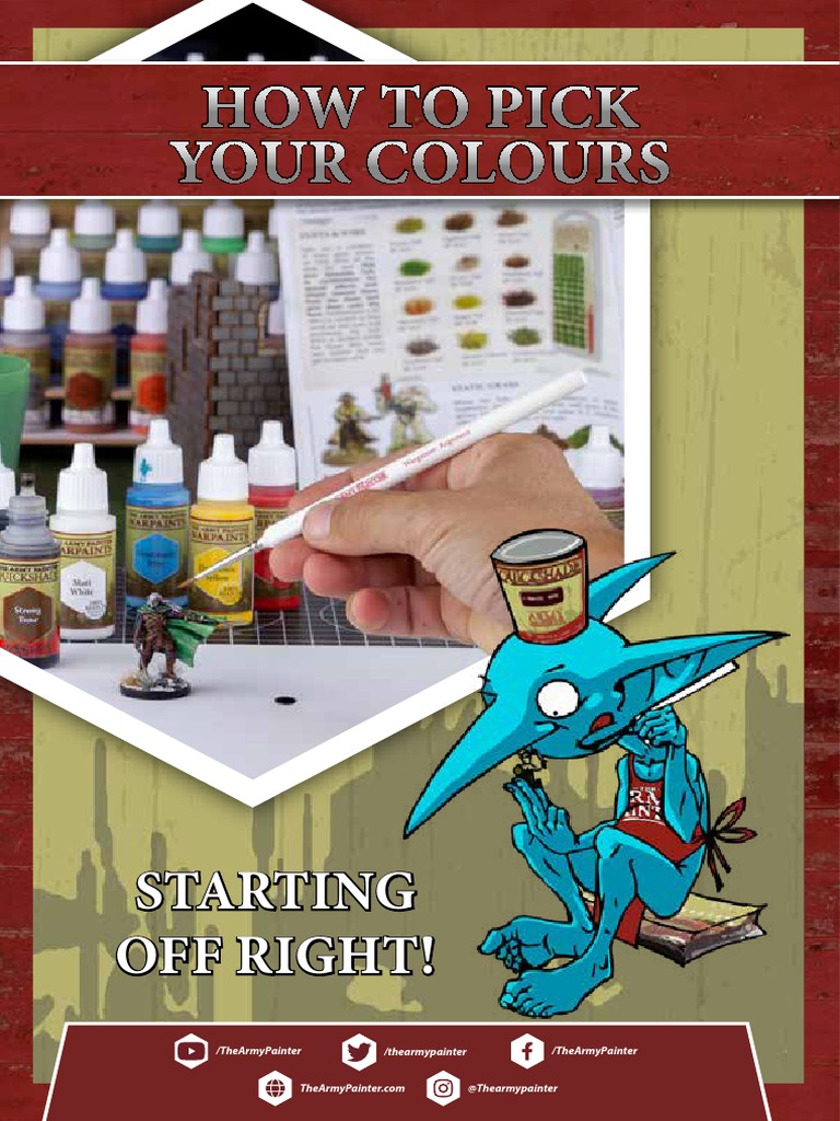Army Painter Color Matching Guide | PDF | Blue | Grey