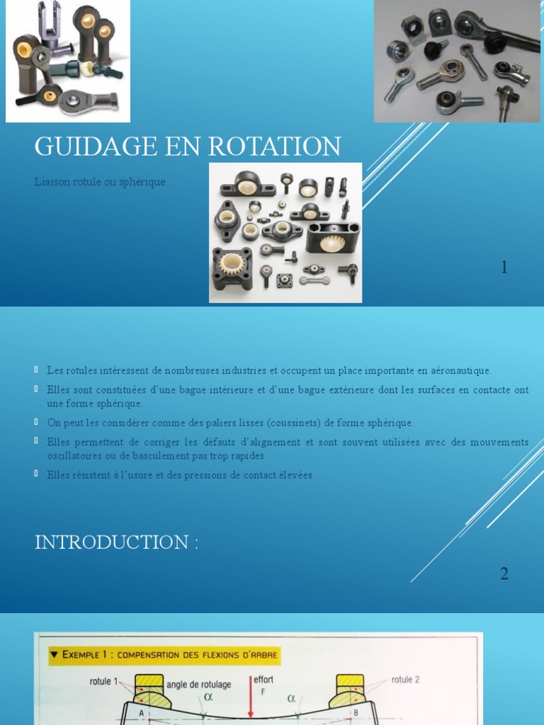 Guidage en Rotation - Liaison Sphérique | PDF | Palier (mécanique ...