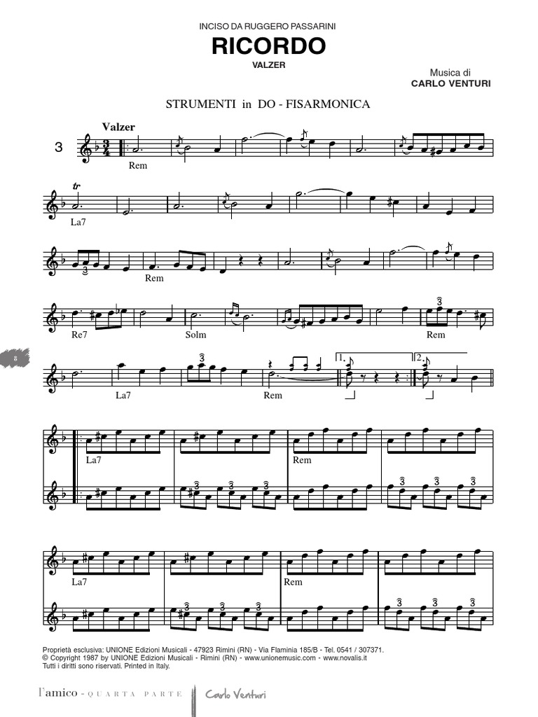 Ricordo Valzer | PDF