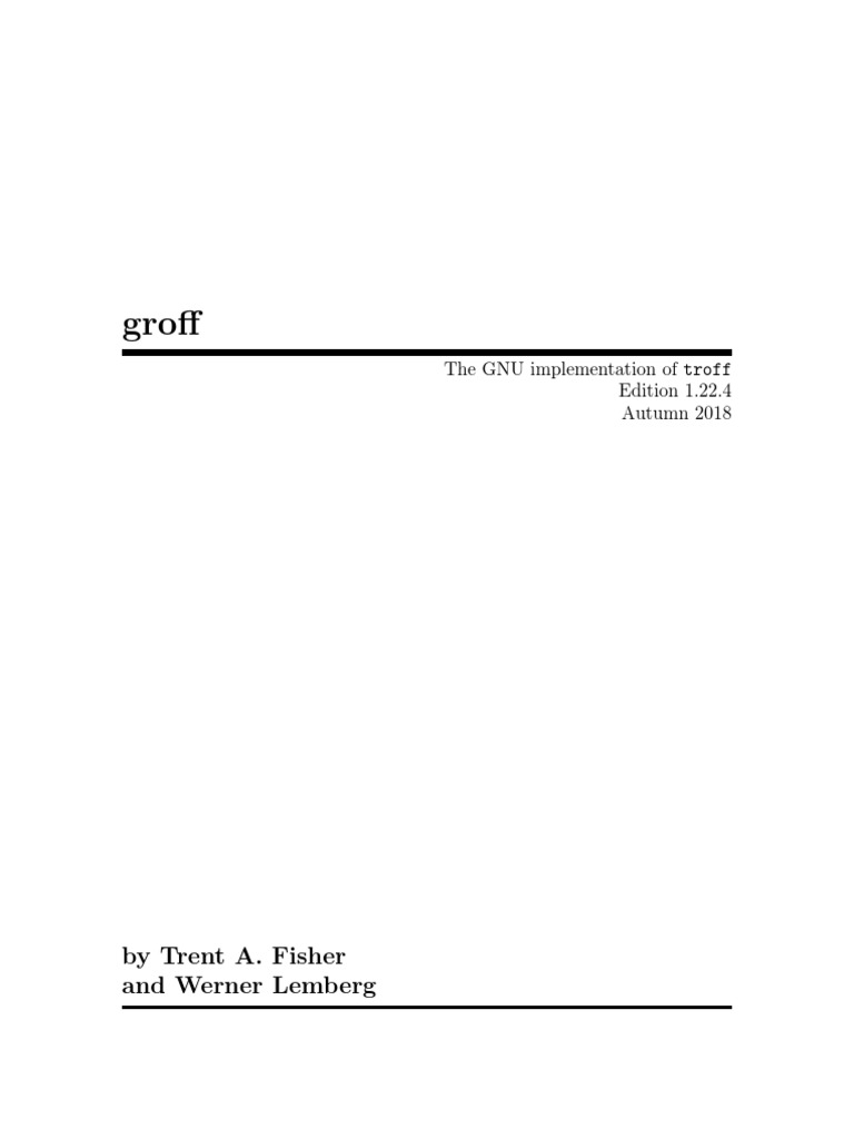 Groff | PDF | Software | Computer Engineering