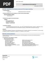 Aerophine 3418A Safety Data Sheet | PDF | Toxicity | Hydrogen Peroxide