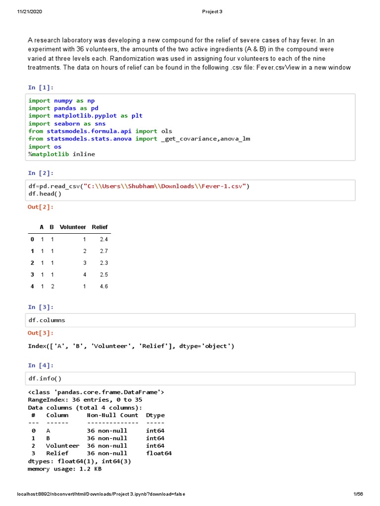 Advanced Statistics Jupyter File PDF | PDF | Teaching Methods & Materials