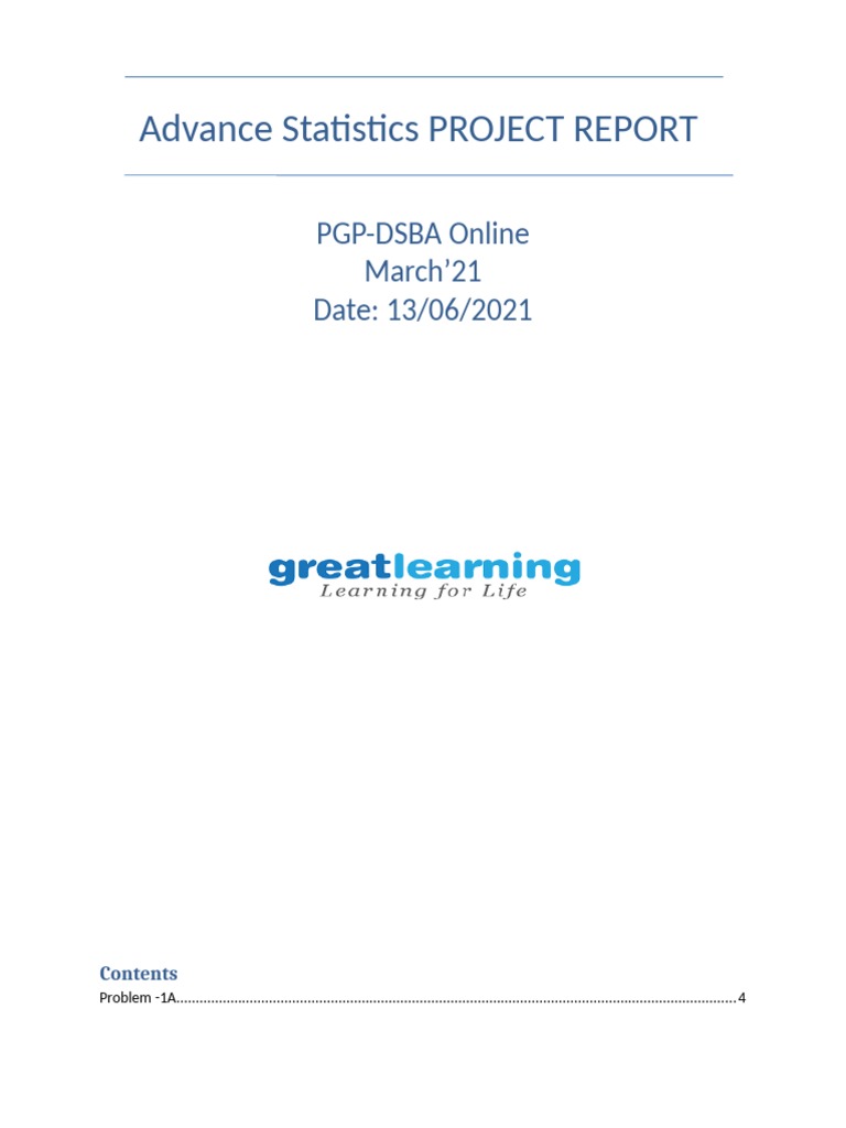 ANOVA and PCA Analysis Report | PDF | Principal Component Analysis ...