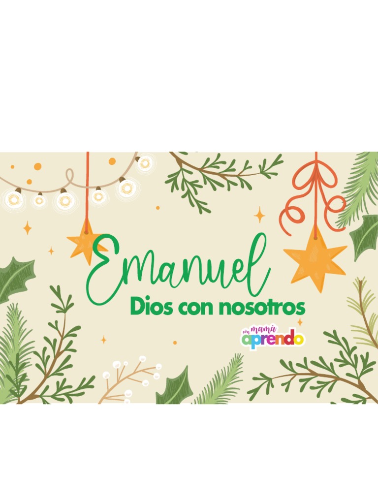 Emanuel Dios Con Nosotros | PDF