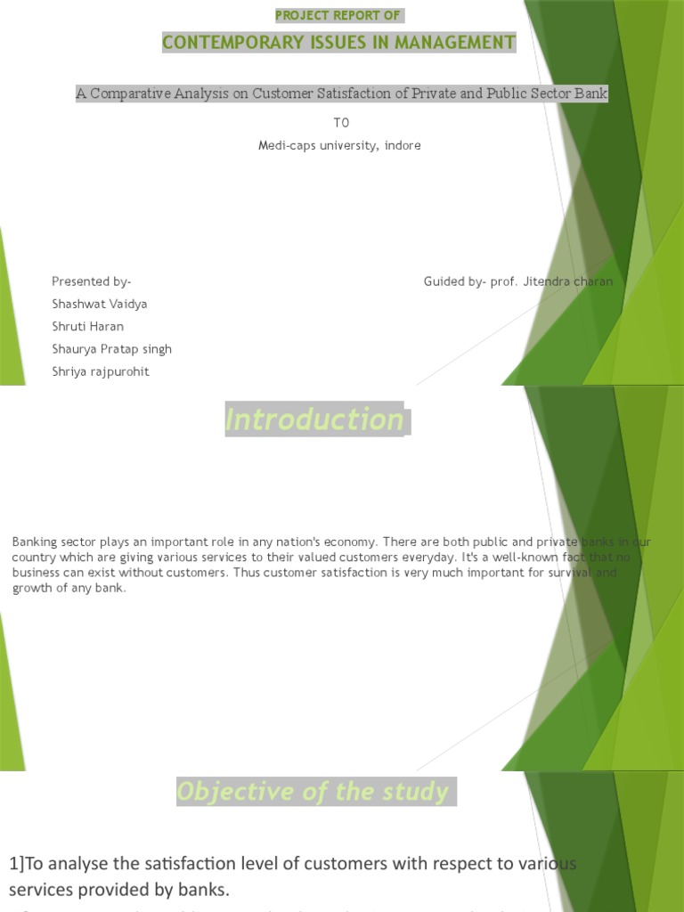 A Comparative Analysis Of Private And Public Sector Pdf Banks