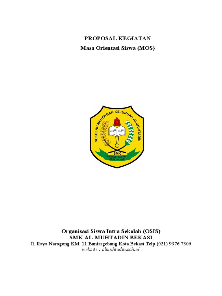 CONTOH - Proposal Kegiatan MOS | PDF