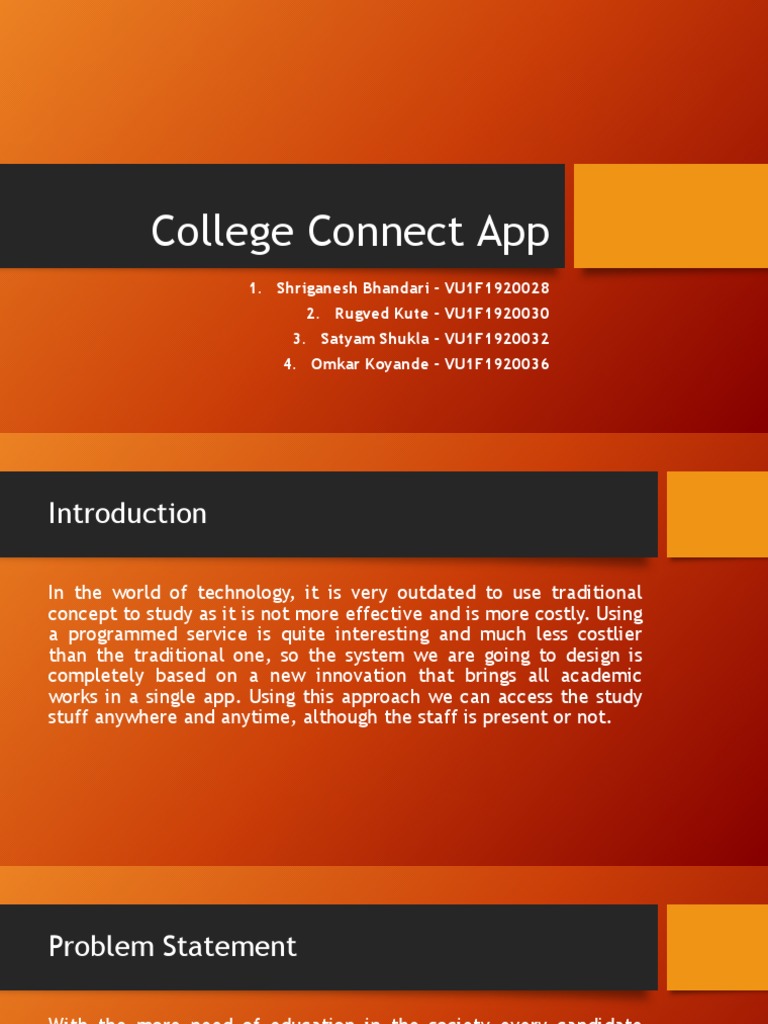 College Connect App | PDF | Application Software | Android (Operating System)