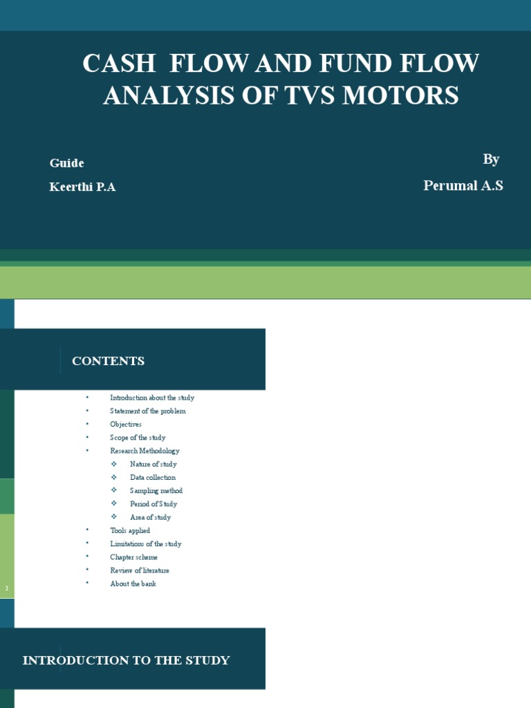 TVS Motors Cash Flow Analysis Report | PDF | Cash Flow Statement | Banks