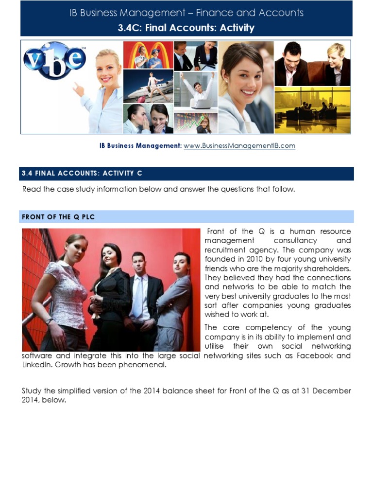 3 4c Final Accounts Activity Ib Business Management Download Free