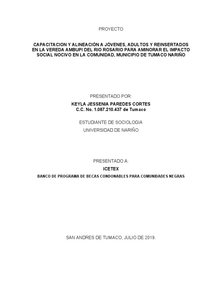 Capacitación Comunitaria en Tumaco | PDF | Colombia | Democracia