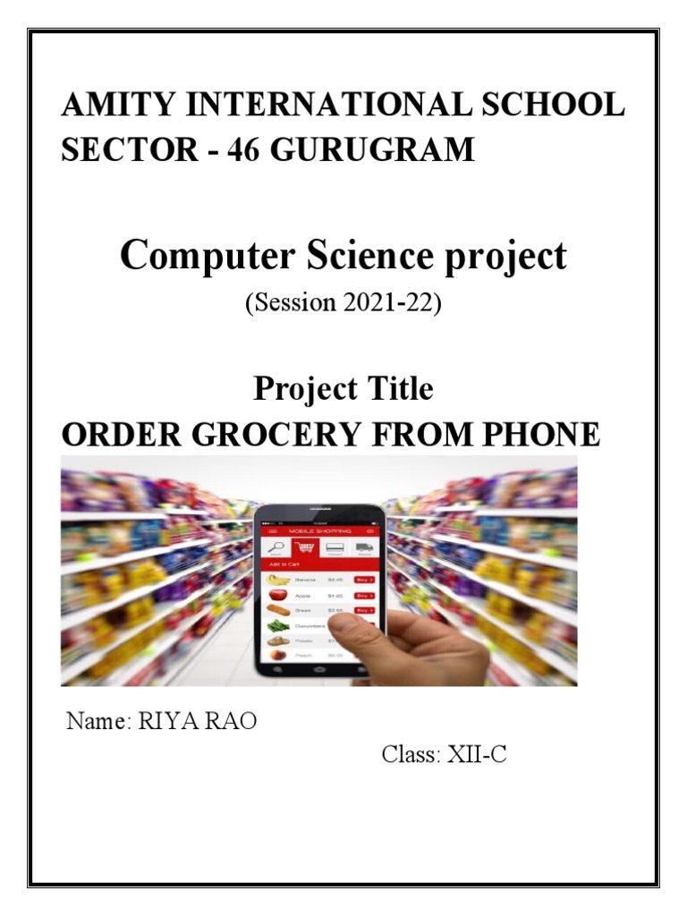 XII CS Project Certificate & Acknowledgment | PDF | Information Age ...