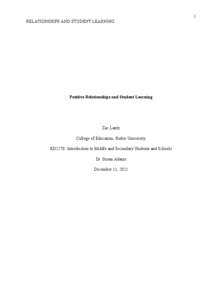 Research Inquiry Paper 2 | PDF | Attachment Theory | Adolescence