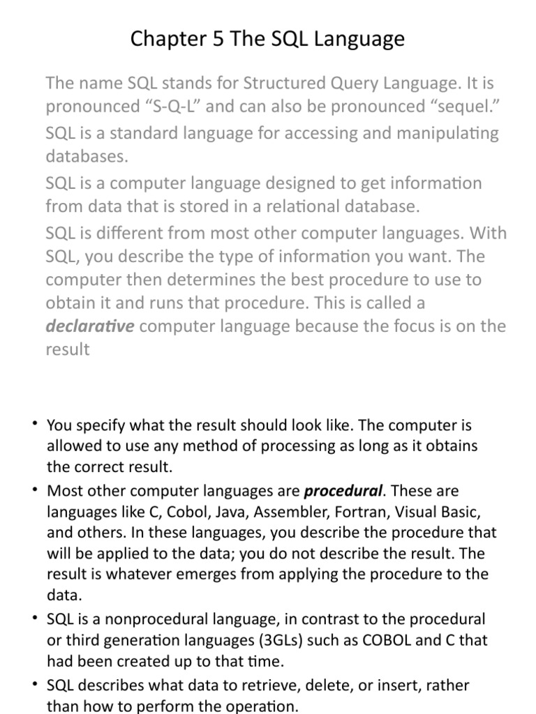Chapter 6 The SQL-DDL Language | PDF | Database Index | Sql