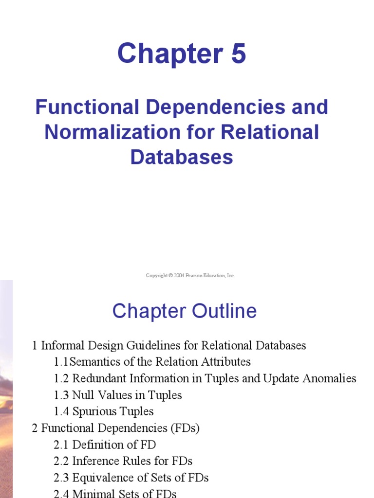 Functional Dependencies and Normalization For Relational Databases | PDF | Relational Model ...