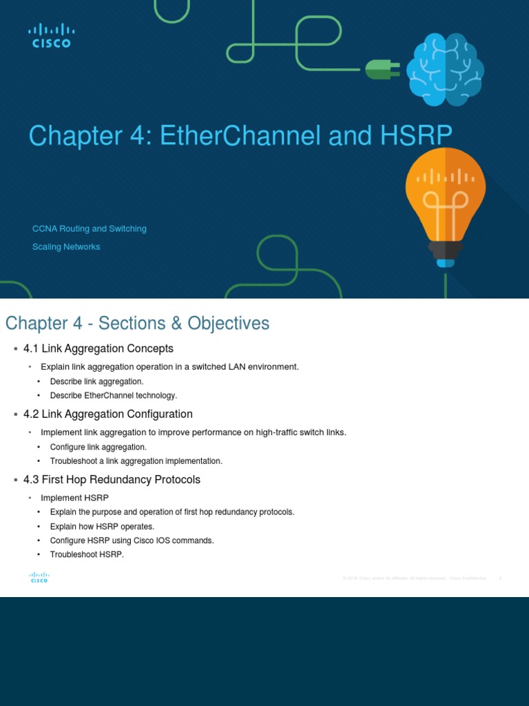 Chapter 4: Etherchannel and HSRP: Ccna Routing and Switching Scaling Networks | PDF | Router ...