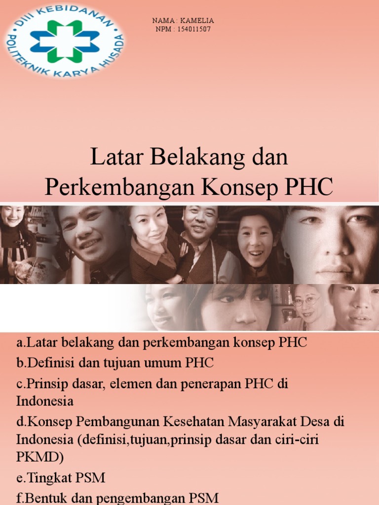 Latar Belakang Dan Perkembangan Konsep PHC | PDF