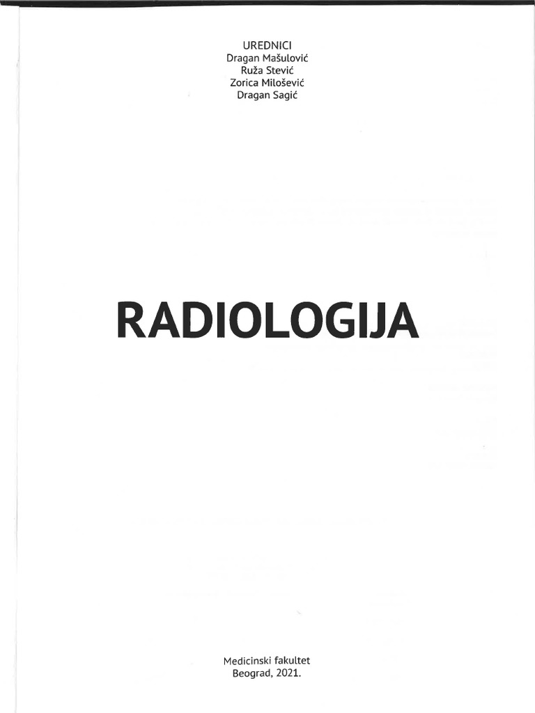 Radiologija 2021 God-Bg | PDF