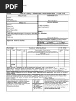 U.S. Customs Form: CBP Form 7533 - Inward Cargo Manifest For Vessel ...