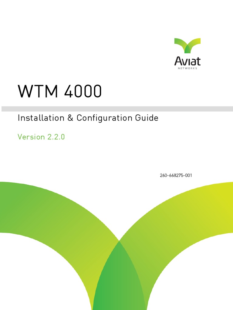 WTM 4000 2 - 2 - 0 Installation and Configuration Guide - May2018 | PDF ...