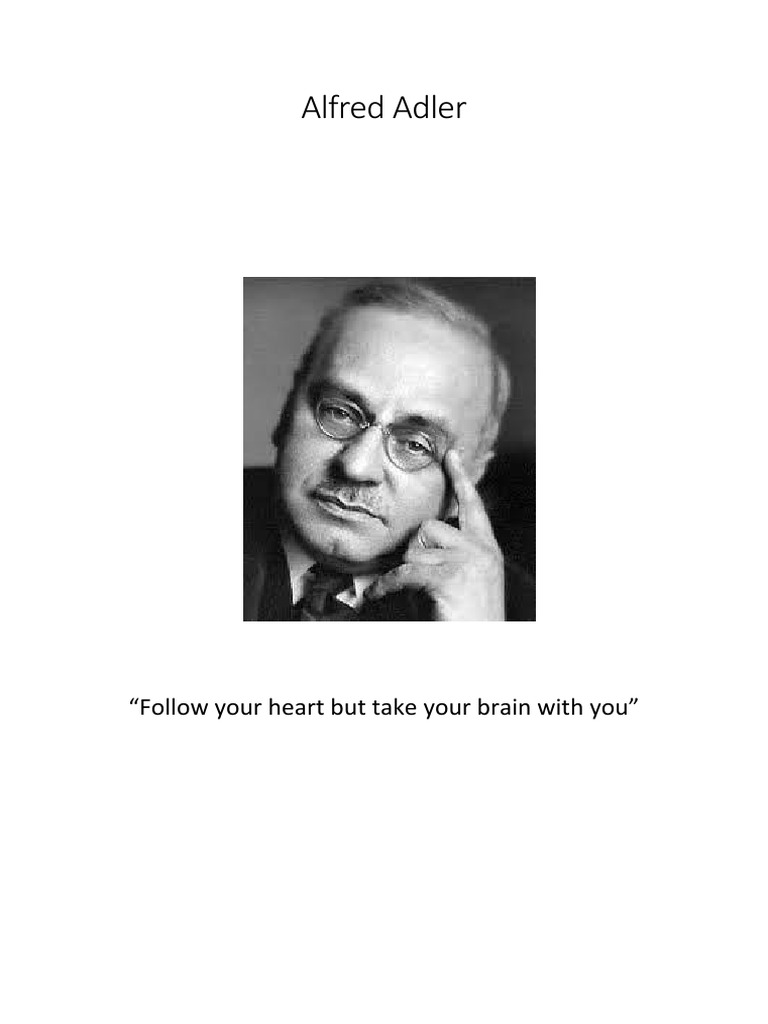 Contribuições de Alfred Adler à Psicologia | PDF