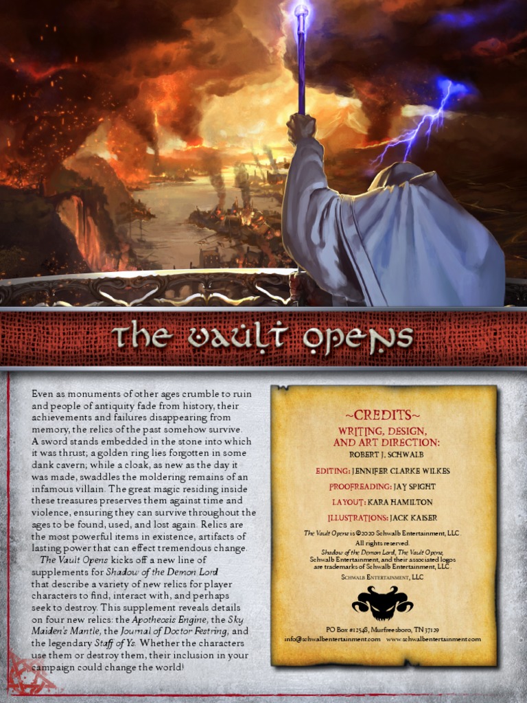 SotDL - The Vault Opens (v1) | PDF