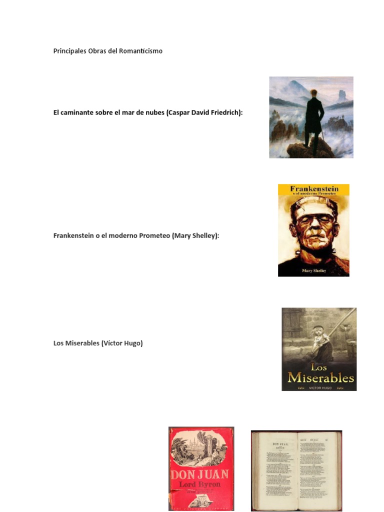 Principales Obras Del Romanticismo | PDF