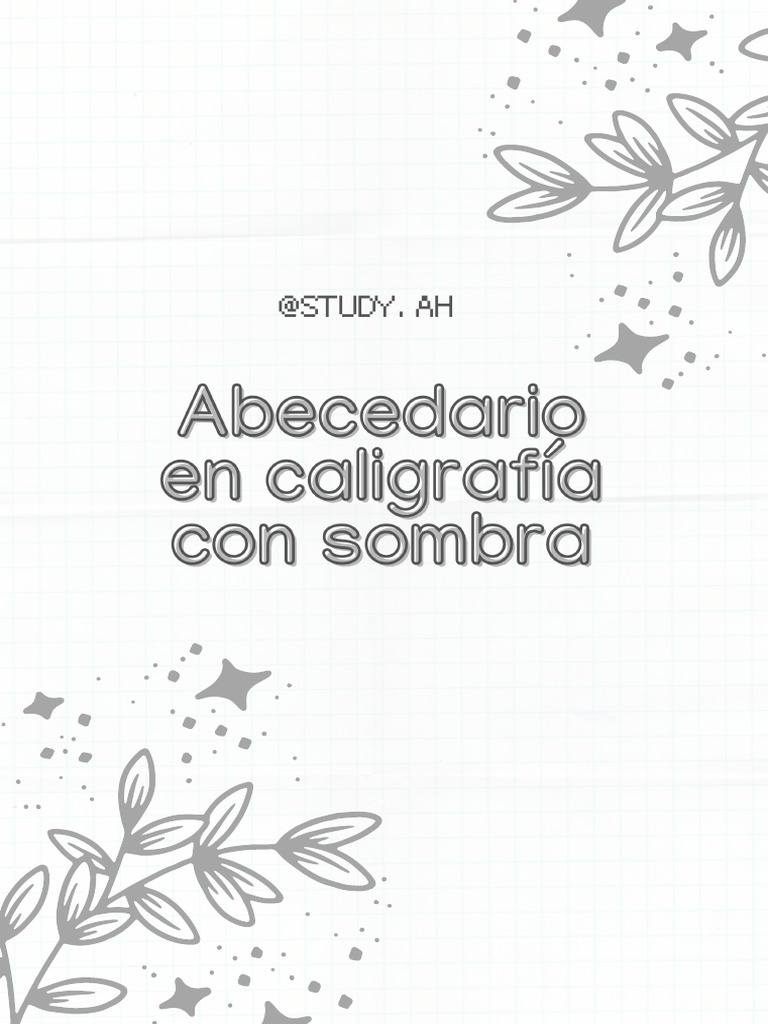 Abecedario Con Sombra @study - Ah | PDF